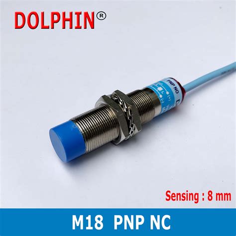 M18 DC Inductive Proximity Switch Sn 8 Mm PNP NC Make DOLPHIN