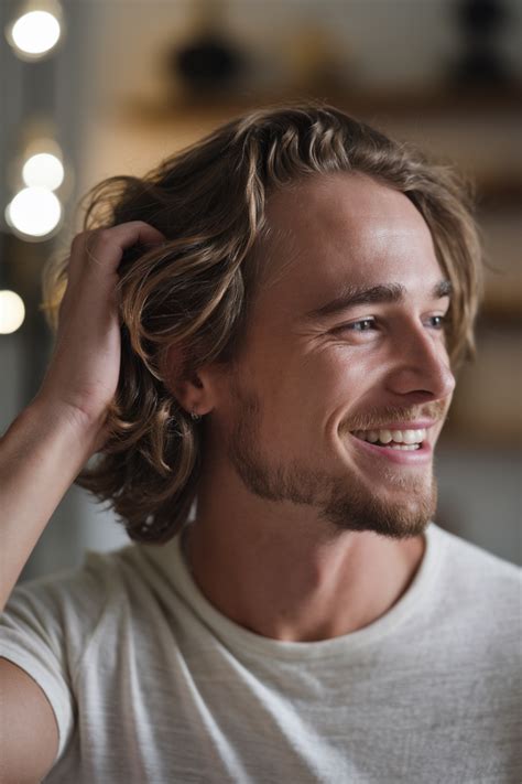 25 Long Hairstyles For Men 2025 With Curly Straight Wavy Hair Beard