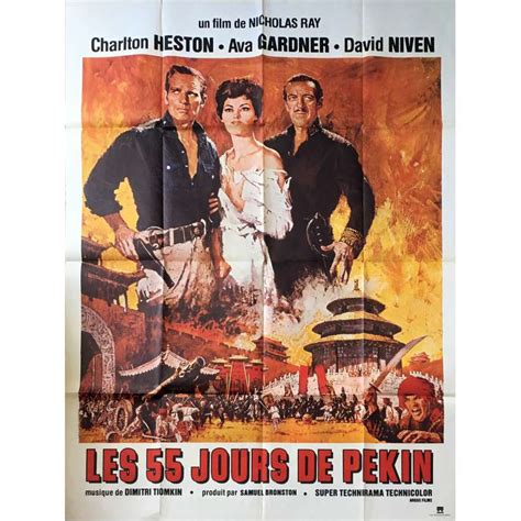55 Days At Peking Movie Poster 47x63 In