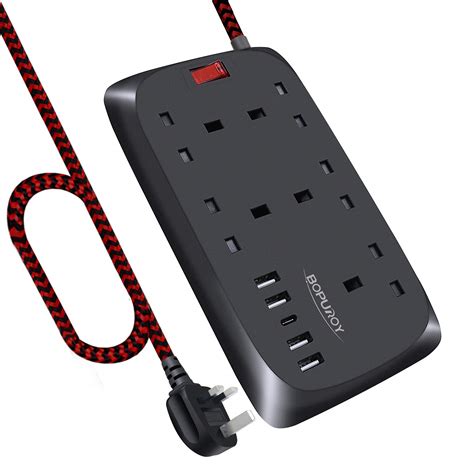 Buy Extension Lead With USB C Ports Power Strips With Way Sockets USB A Type C And