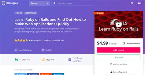 13 Best Courses And 17 Websites To Learn Ruby Programming