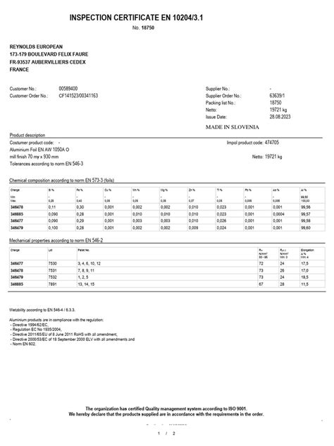 Ccpu 18750 Bmilu Pdf Metals Materials