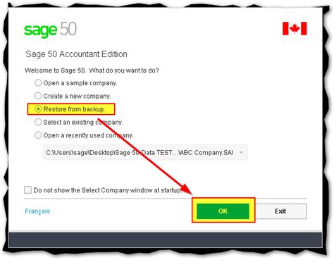 How To Restore Your Sage 50 Backup File Sage 50 Canada Support And