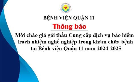 Thông báo mời chào giá gói thầu Cung cấp dịch vụ bảo hiểm trách nhiệm