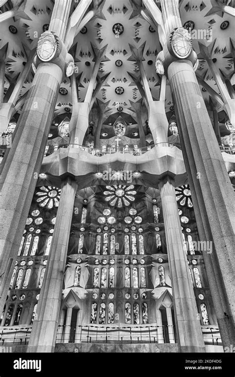 Barcelona August 9 Interior Design Of The Sagrada Familia The Most