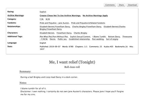 Ao3 Skins Ao3 Workskin This One Creates A Fake Fic Header