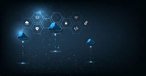 Premium Vector Concept Of Cloud Computing Security Technology Background