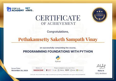 Nxtwave Rahulattuluri Sashankgujjula Ccbp Ccbpian Ccbpacademy