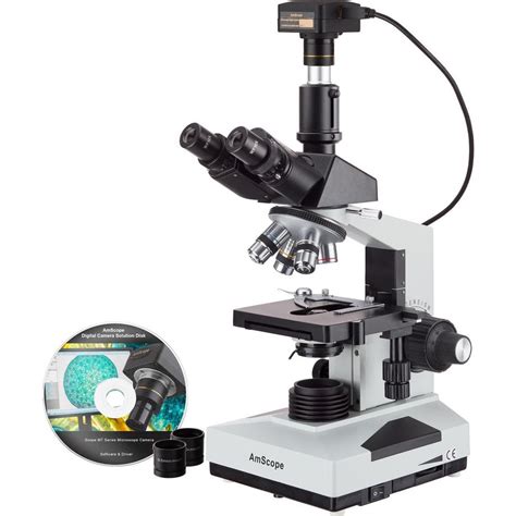 Amscope 40x To 2000x Trinocular Led Compound Microscope 10mp Usb 3 0 C Mount Camera Msc Direct