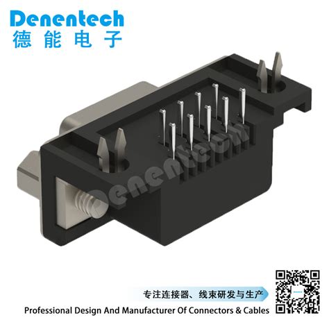 Denentech Factory Direct Sales Hdr 9p H8 08 Female Right Angle Dip D