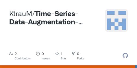 Github Ktraumtime Series Data Augmentation Framework