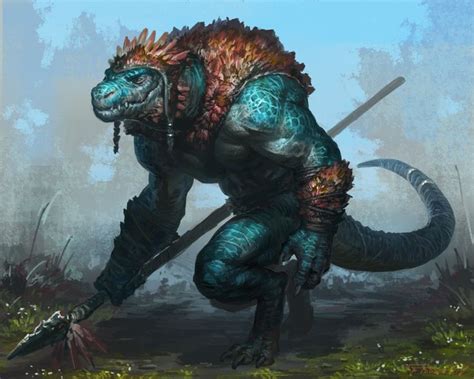 Pin On Lizardmen Art