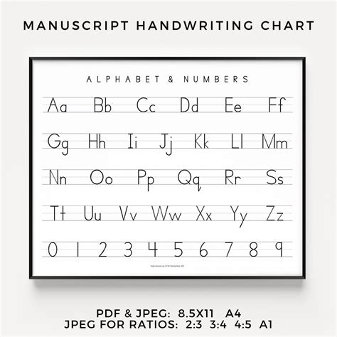 Manuscript Handwriting Templates