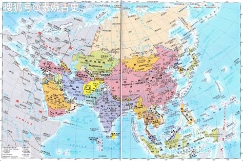 亚欧大陆地图高清 千图网