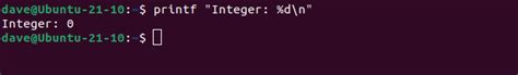 como usar o comando bash printf no linux