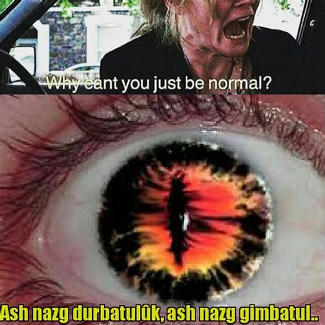 Why Cant You Just Be Normal Rsaurondidnothingwrong