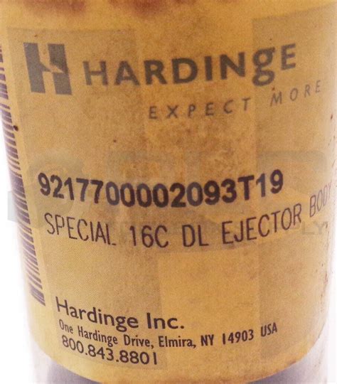 New Hardinge 16c Dl 2093t Special 16c Dl Ejector Body Read Plc