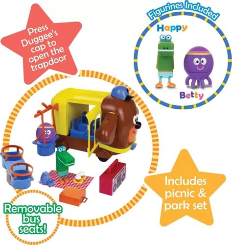 Hey Duggee Adventure Bus And Playset Two Play Figures Picnic And Park