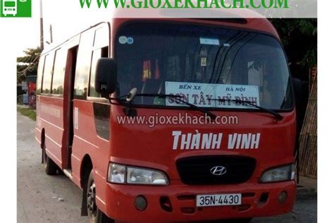 Xe khách Ninh Bình Sơn Tây Nhà xe Thành Vinh xuất phát từ Kim Sơn Ninh