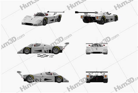 Sauber C9 1987 Blueprint Template