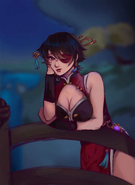 Short Hair Beidou Work In Progress Genshin Impact Hoyolab