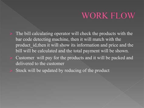 Grocery Store Management PPT