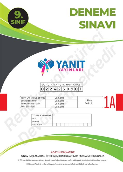 KURUMSAL DENEMELER YANIT Yanıt Sınıf Kurumsal Deneme