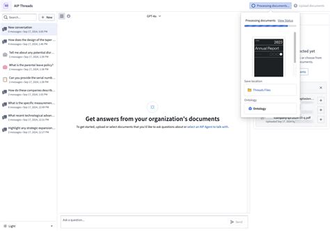 Aip Threads Beta • Getting Started • Palantir