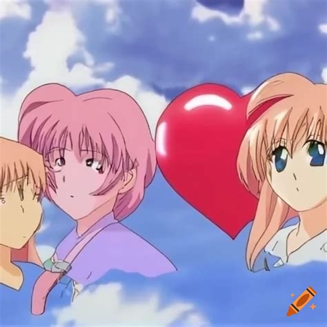 Shiny 3d Heart With Japanese Text