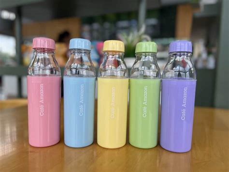 ขวดน้ำอเมซอน สีพาสเทล Pastel Water Botter Th
