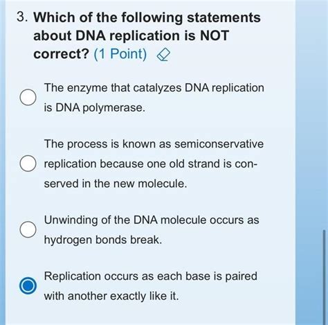 Solved Which Of The Following Statements About DNA Chegg