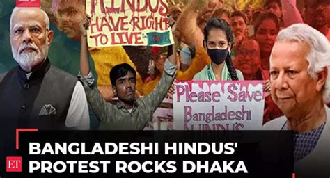 Bangladeshi Hindus Protest Rocks Dhaka Minorities Demand Safety Say