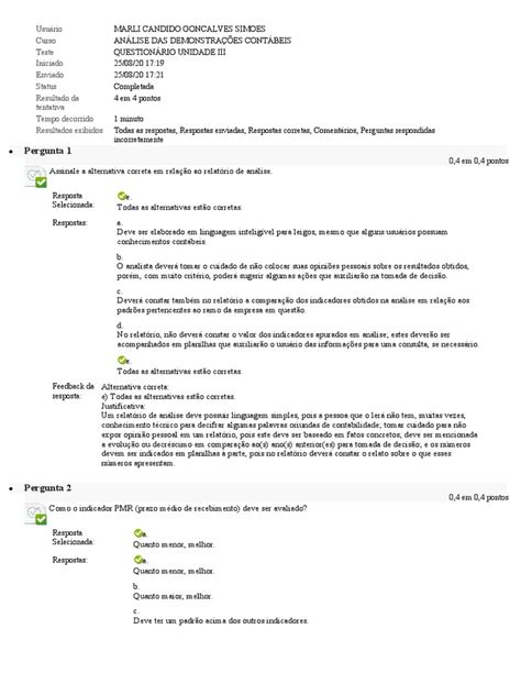 Análise Das Demonstrações Contábeis Pdf Contabilidade Business