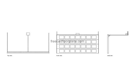 Modern Urinals Free Cad Drawings