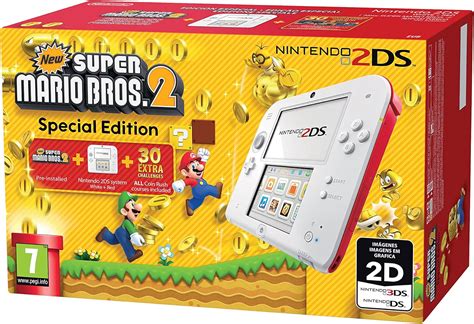 Nintendo 2ds White New Super Mario Bros2 Uk Pc And Video