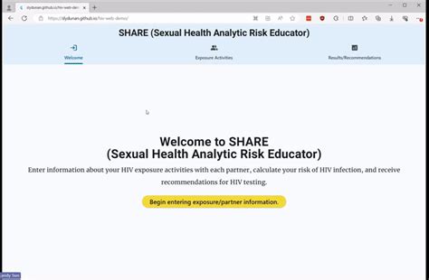 Share Sexual Health Analytic Risk Educator Devpost