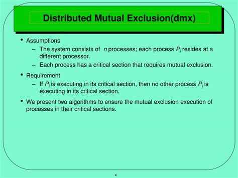 Ppt Mutual Exclusion Mx And Deadlockdl Handling Powerpoint