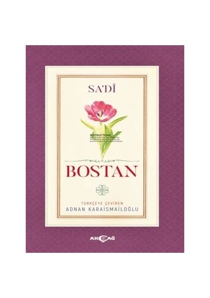 Akçağ Yayınları Bostan Sadi Kitabı Ve Fiyatı Hepsiburada
