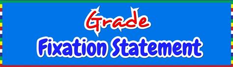 Grade Fixation Statement Muralipanamanna