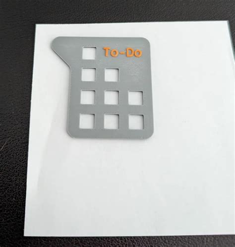 To Do Checkbox Template By Thomash Download Free Stl Model
