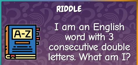 3 consecutive double letters