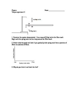 Physics Lab Torque Experiment By Aaron Keller TPT