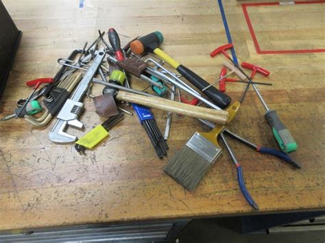 Machines Used Assorted Hand Tools