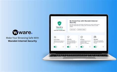 Waredot Internet Security 2023 1 User 3 Year Antivirus Software For