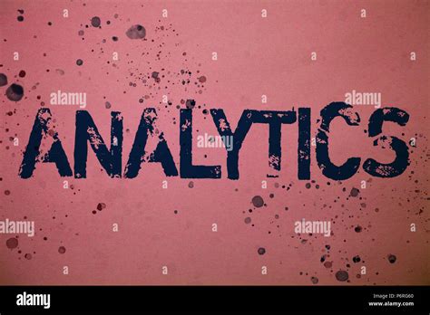 Handwriting Text Analytics Concept Meaning Data Analysis Financial Information Statistics