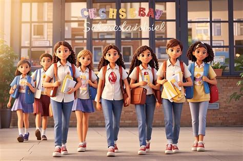 Premium Photo Classmates Back To School Card Template