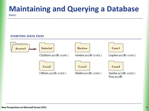 ppt tutorial 3 maintaining and querying a database powerpoint