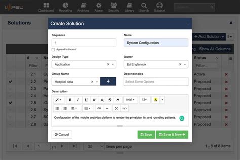 Solution And Specification Management Gopmo