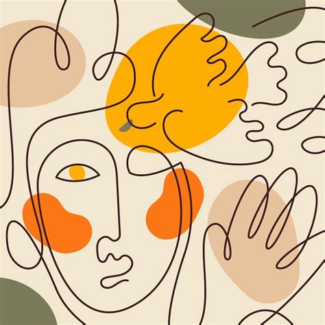 Free Vector Flat Design Picasso Style Illustration