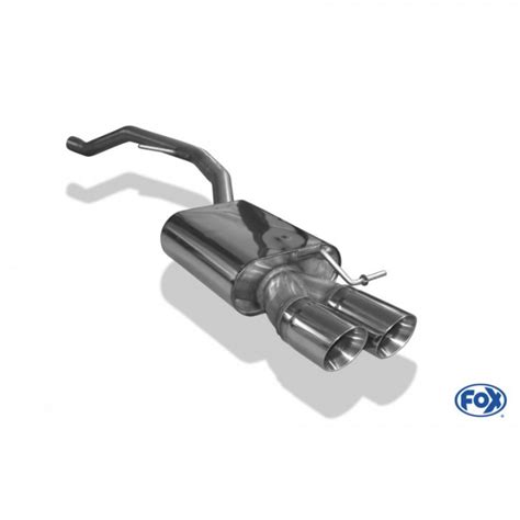 Silencieux Arrière Inox 2x90mm Type 25 Pour Seat Leon St Type 5f